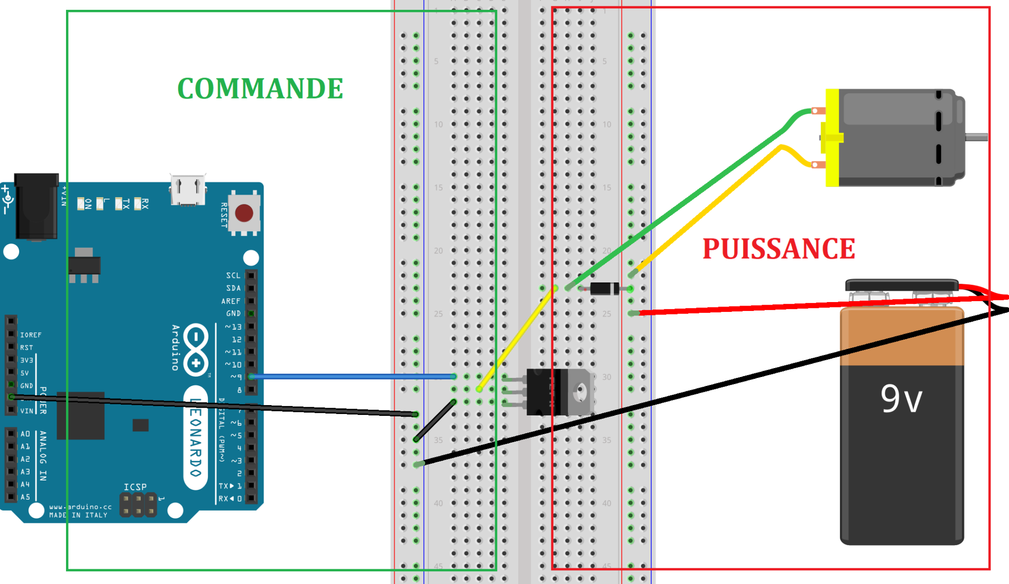 ACTIVITE ARDUINO : Contrôler un moteur à courant continu avec une carte ...