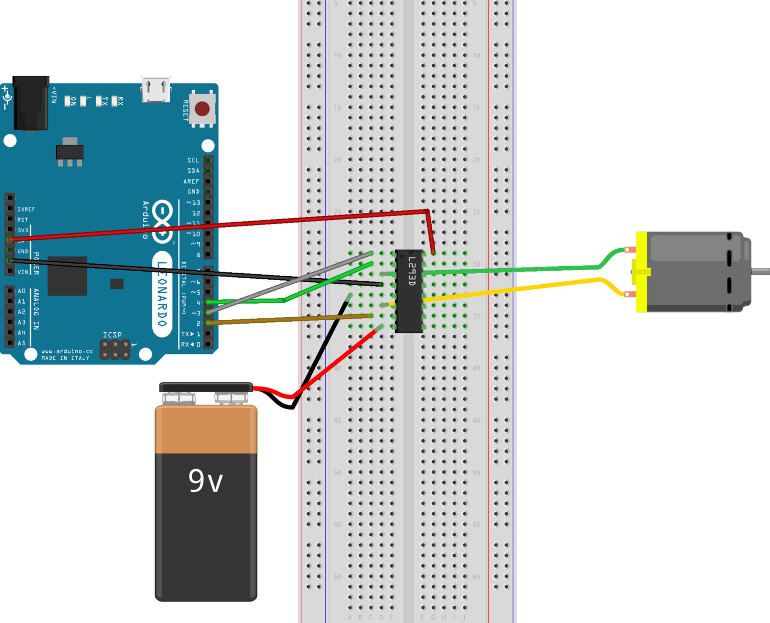 Activite Arduino Contrôler Un Moteur à Courant Continu Avec Une Carte Arduino Labo Physique